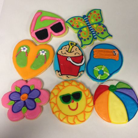 Seasonal Decorated Cut Out Cookies
