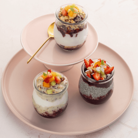 Yoghurt, Chia & Bircher Pots