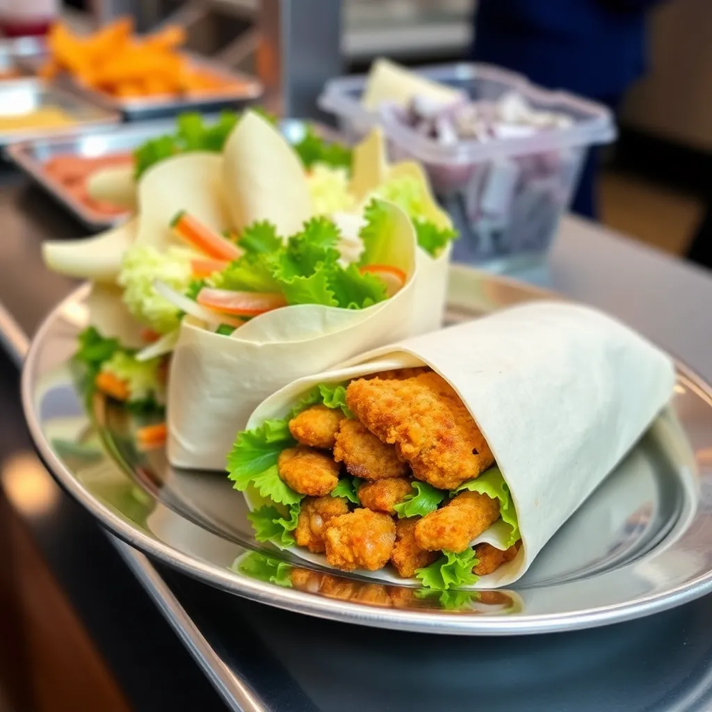 Chicken Schnitzel Sandwich / Wrap Platter