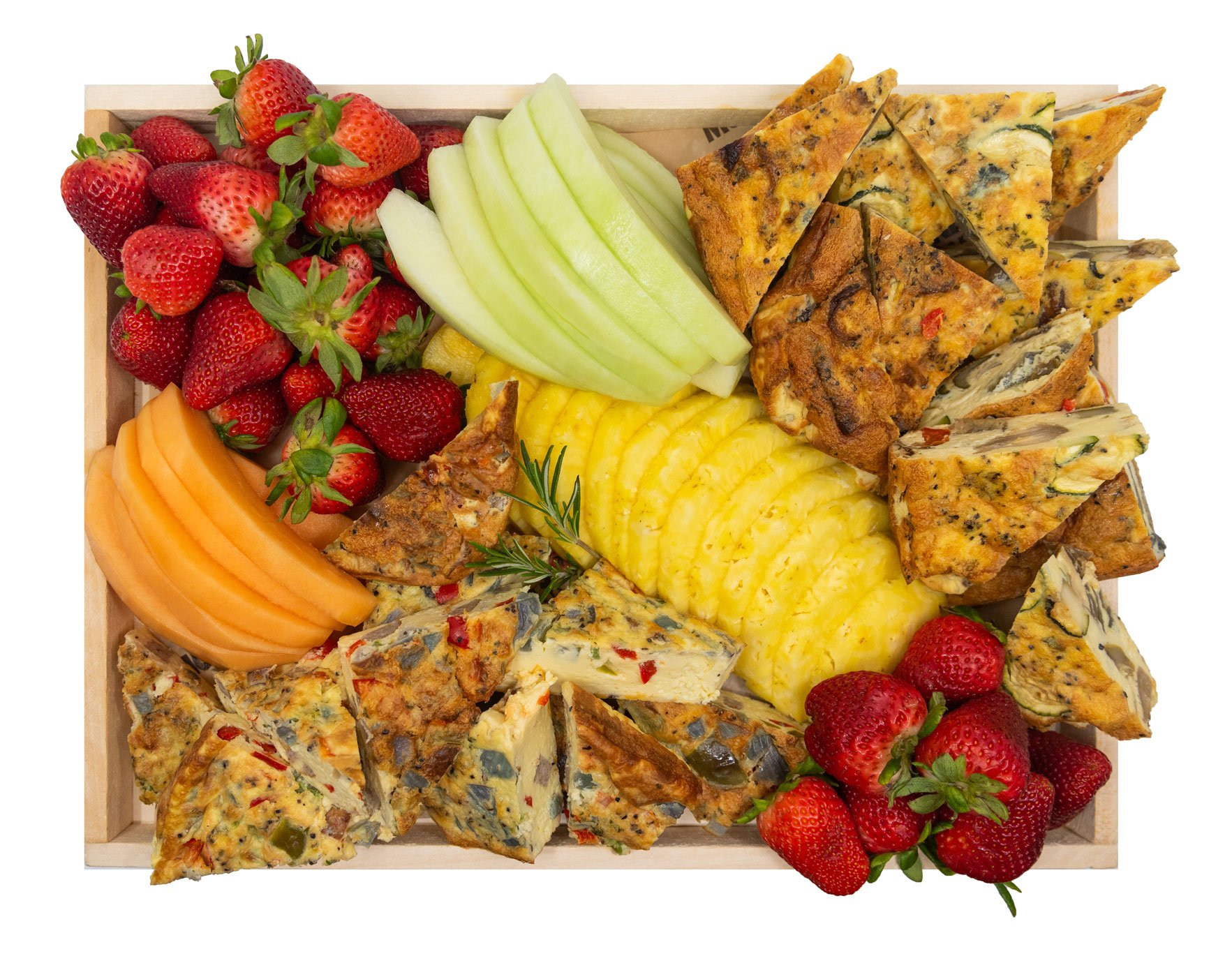Frittata and Fruit Board