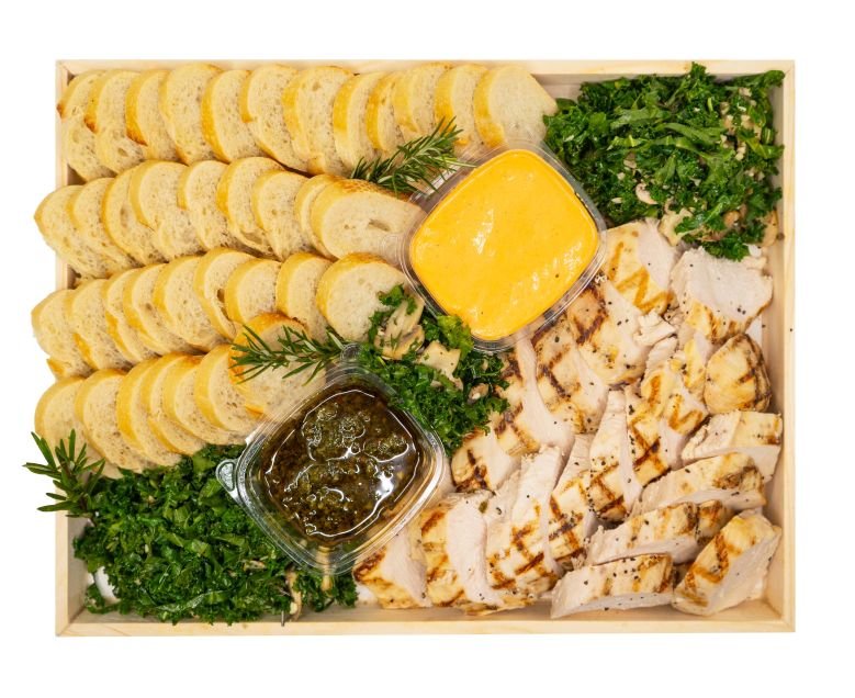Grilled Chicken Canape Board