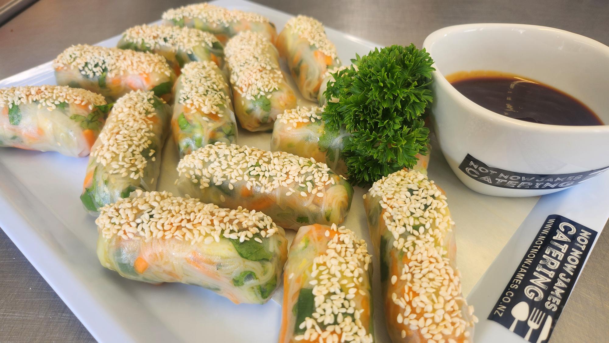 Vegetable Rice Paper Roll with options