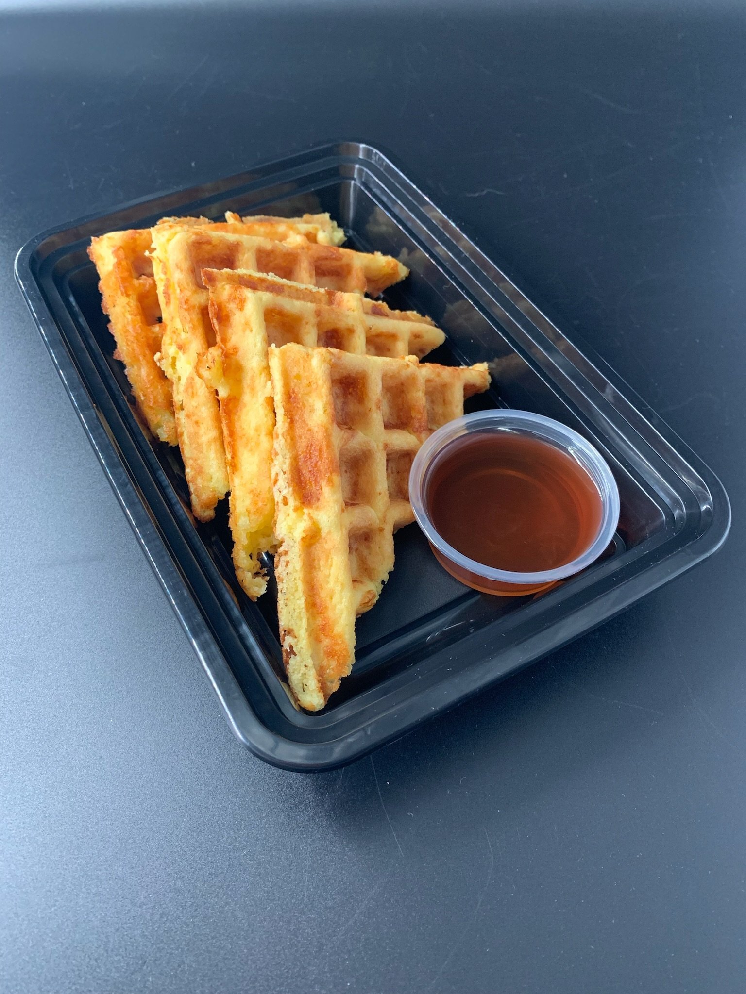 Waffles with Keto Syrup
