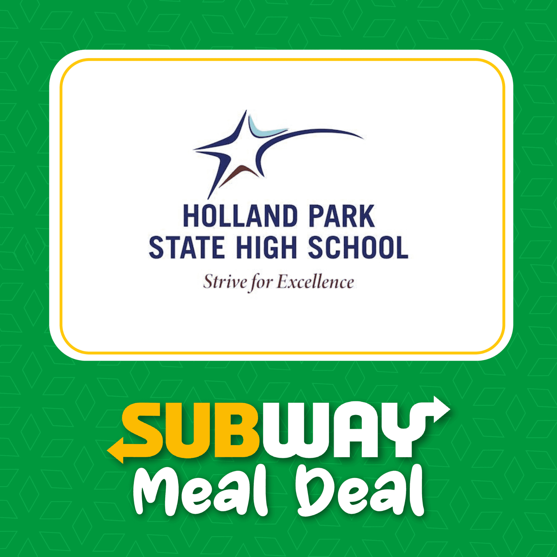 Holland Park State High School Student Sub & Drink Meal Deal Fri 30 Jan 26
