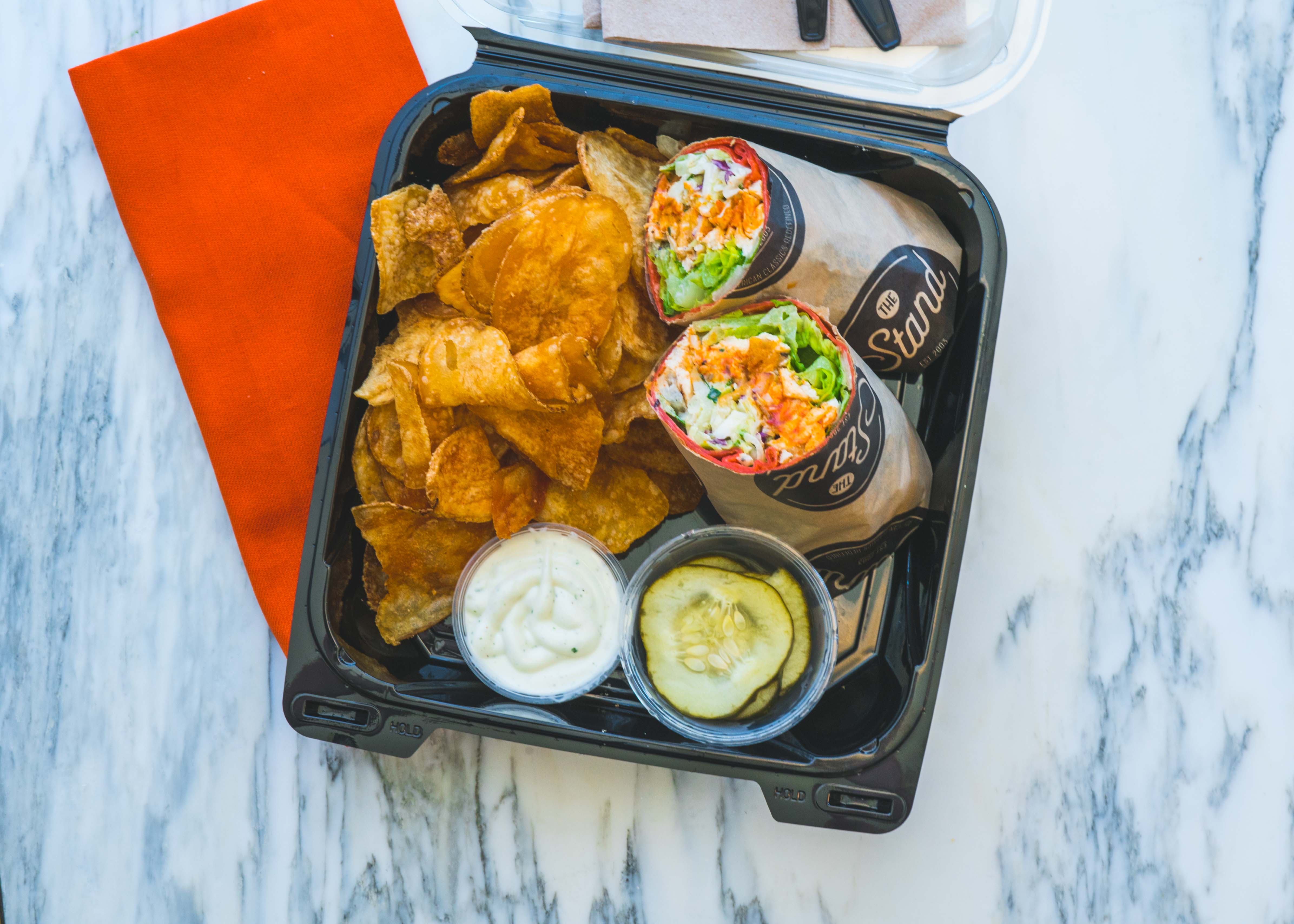 Buffalo Chicken Wrap Boxed Meal